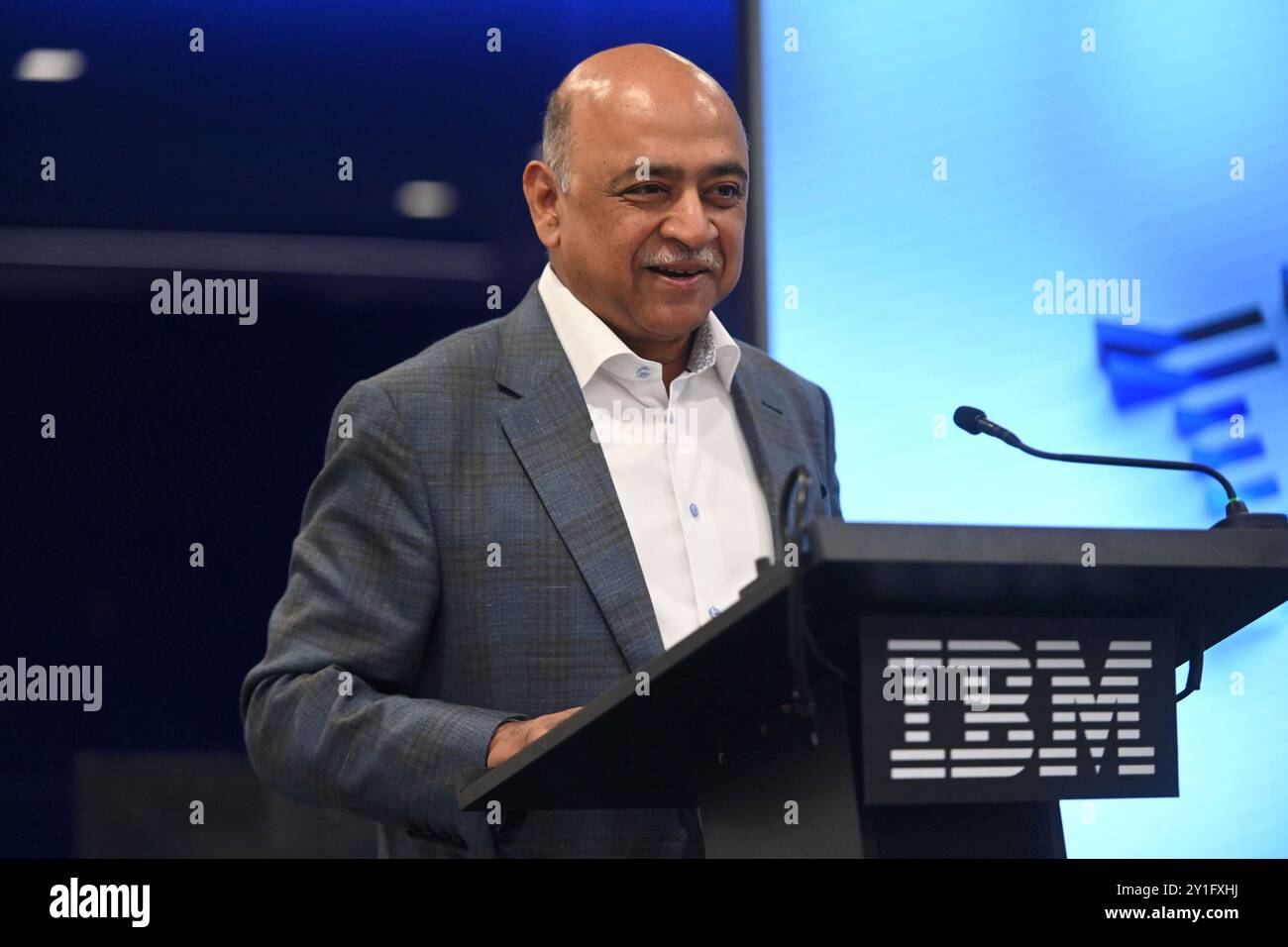 Photo by: zz/NDZ/STAR MAX/IPx 2024 9/6/24 Arvind Krishna, Chairman and ...