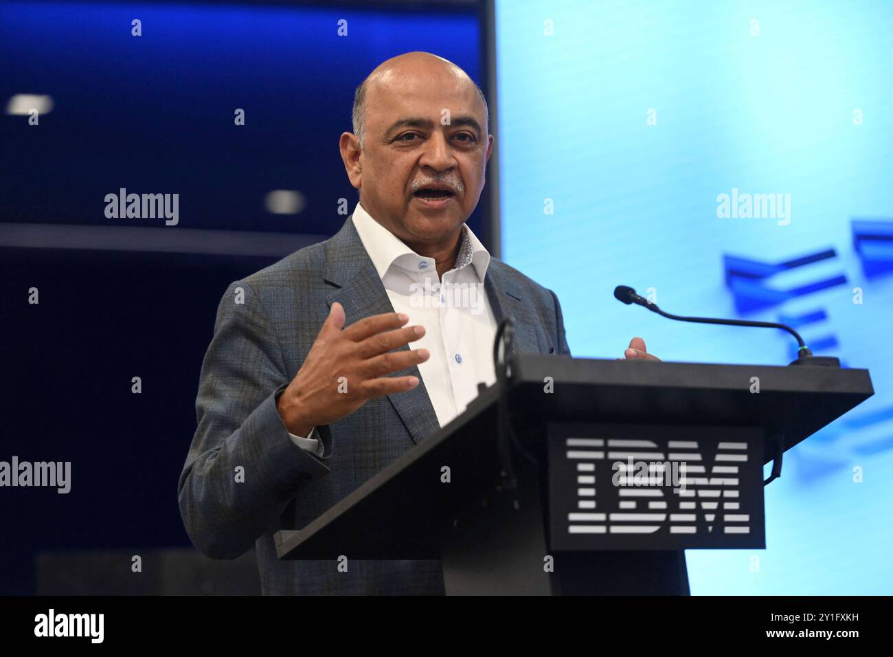 Photo by: zz/NDZ/STAR MAX/IPx 2024 9/6/24 Arvind Krishna, Chairman and ...