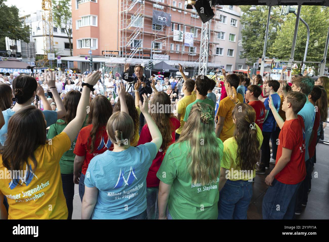 Choir, St. Stephan Youth Choir, Dueren Street Festival on 25 August ...