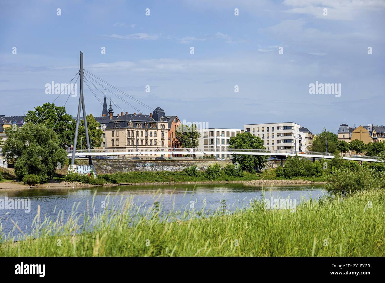 Elbe cycle track dresden hi-res stock photography and images - Alamy