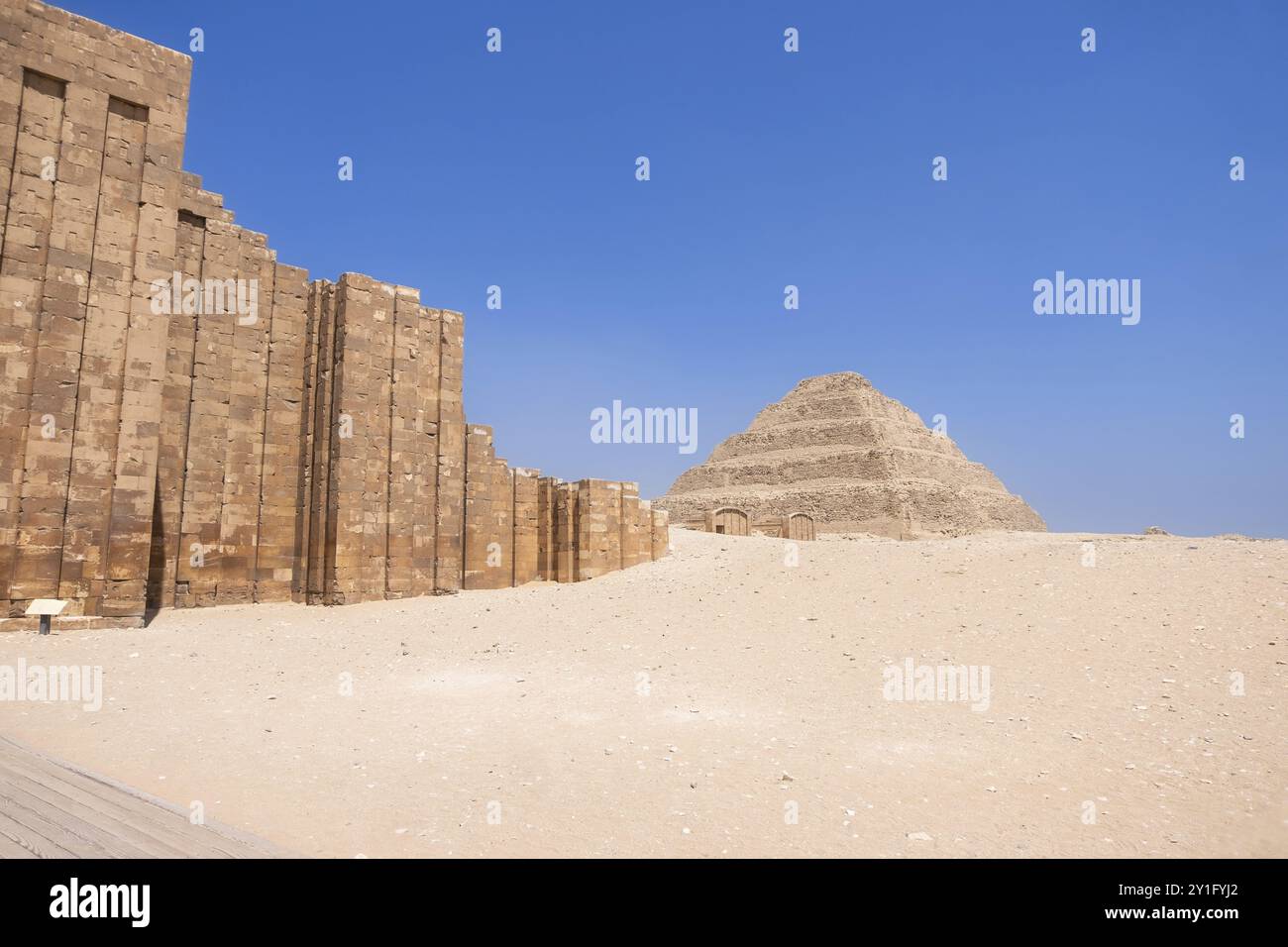 Saqqara contains the oldest complete stone building complex known in ...