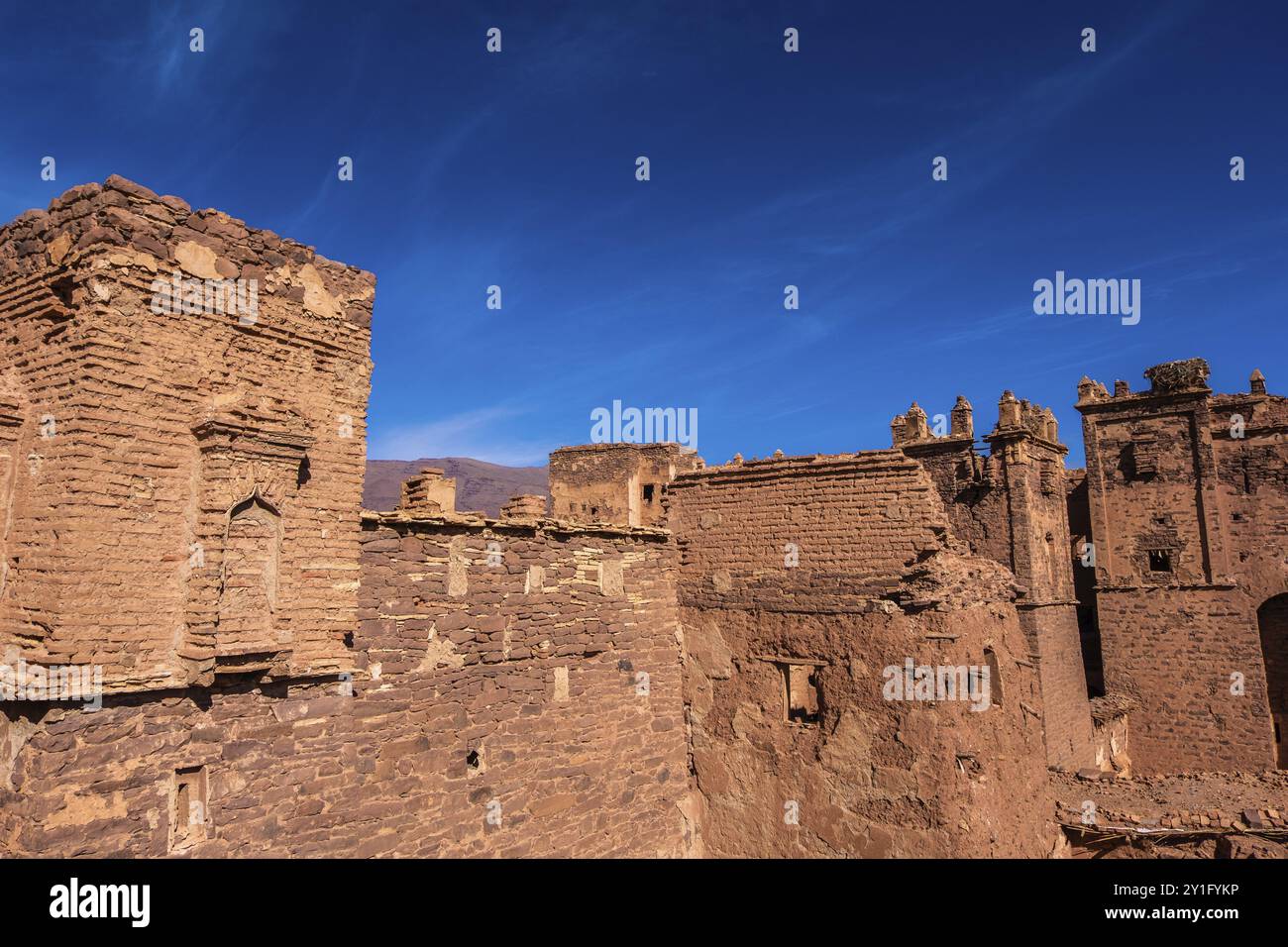 An old kasbah that served as a base for nomadic tribes, with a sense of ...