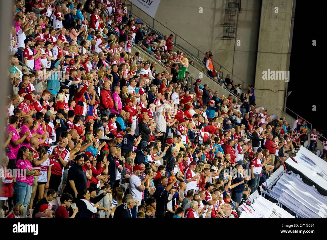Wigan, UK. 6th September, 2024. Super League Rugby: Wigan Warriors Vs ...