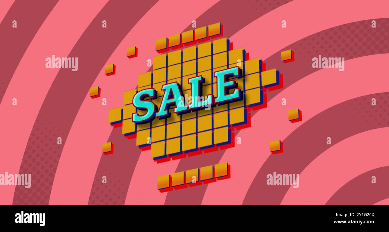 Image of sale text over red circle shapes Stock Photo - Alamy