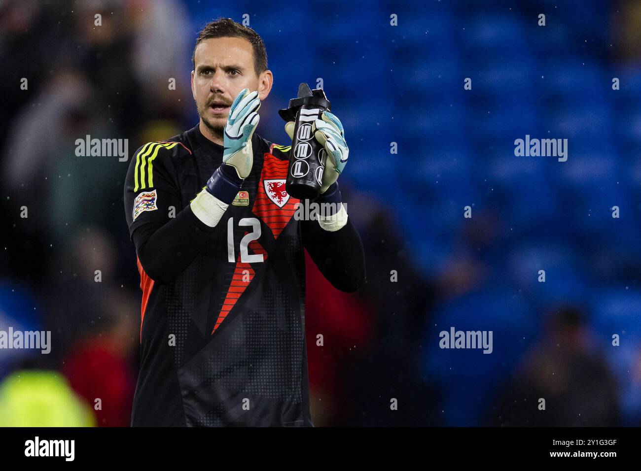 CARDIFF, WALES - 06 SEPTEMBER 2024: Wales' goalkeeper Danny Ward during ...