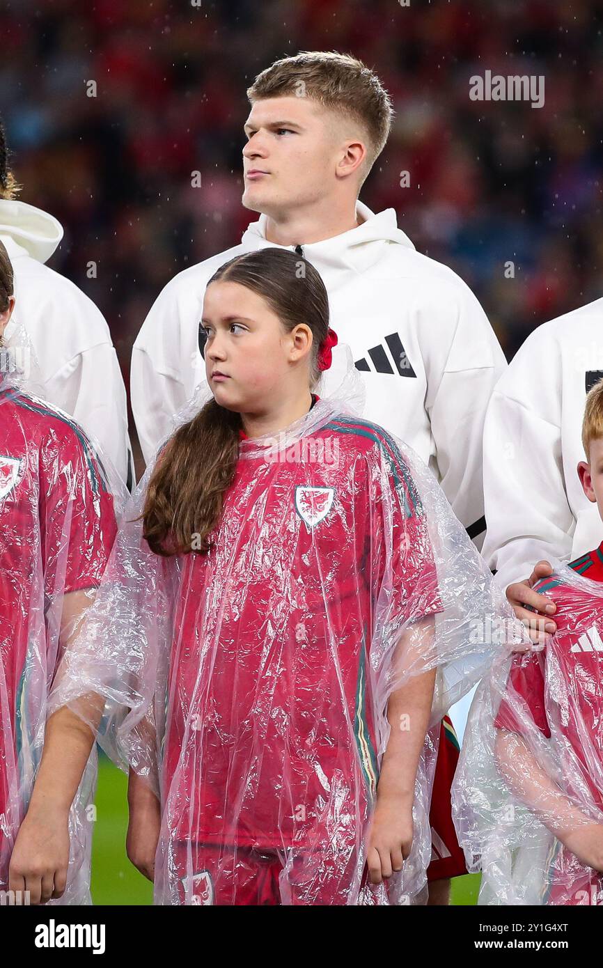 CARDIFF, UK. 06th Sep, 2024. Wales' Jordan James during the Group H ...