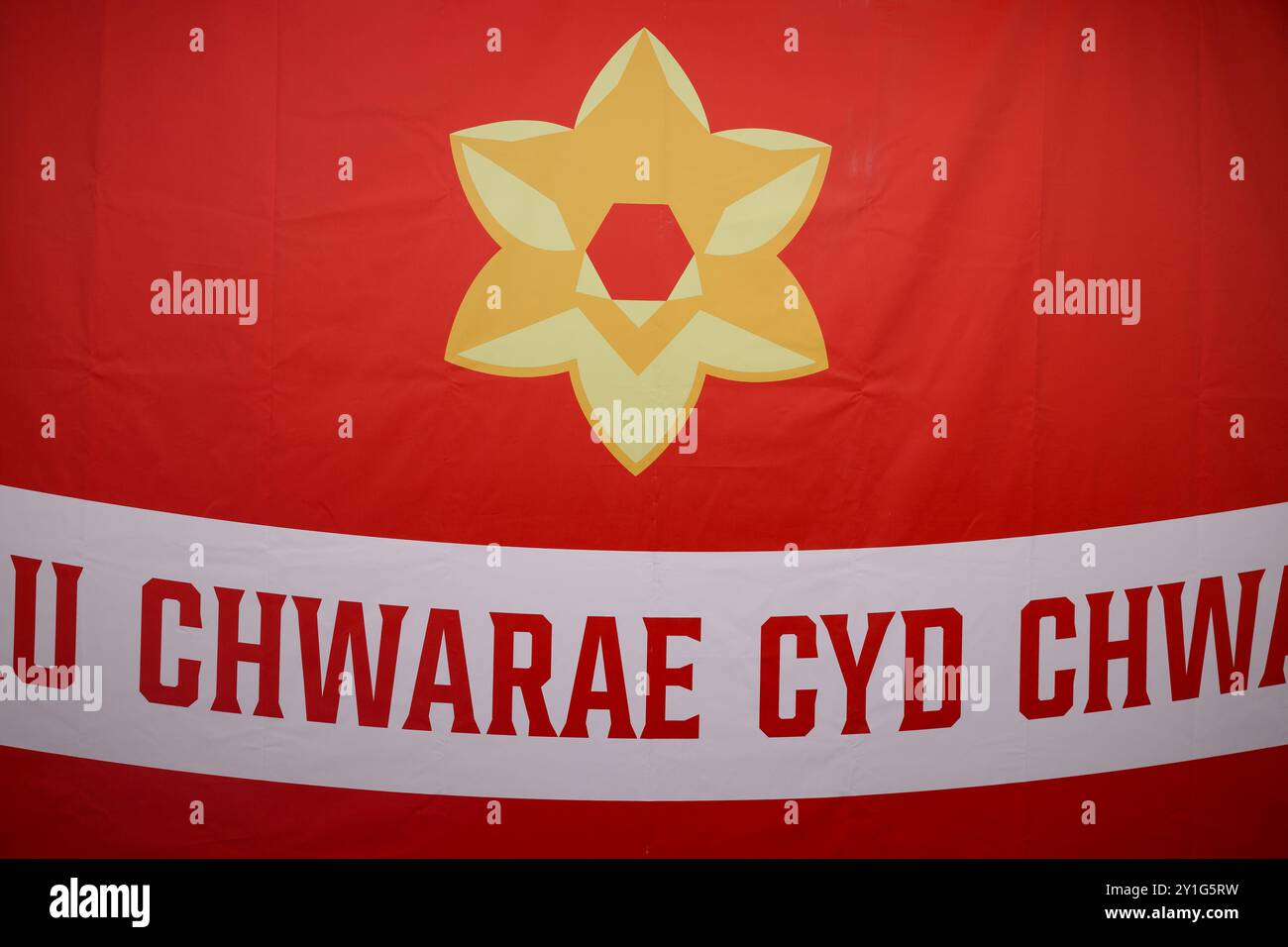 CARDIFF, WALES - 06 SEPTEMBER 2024: Branding during the Group H 2025 ...