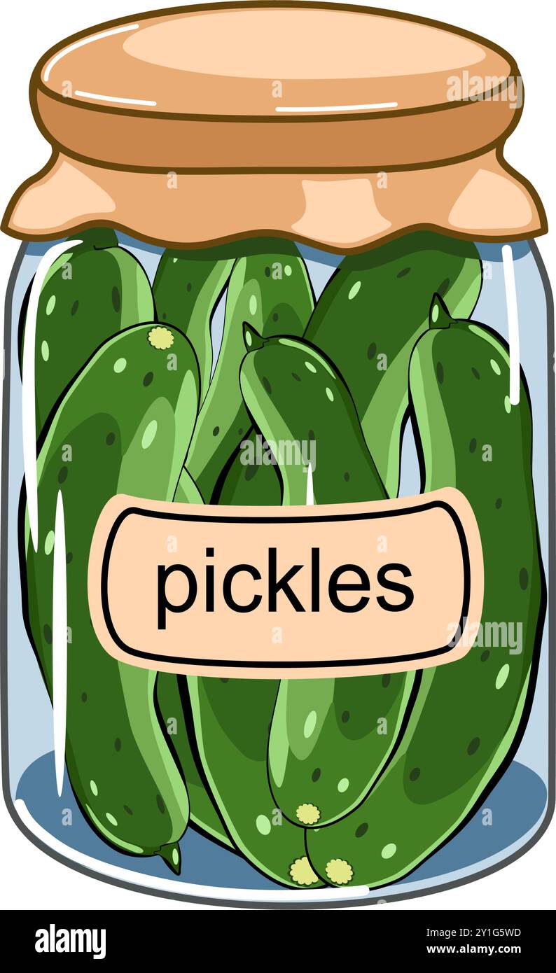 Organic fresh cucumbers in Stock Vector Images - Alamy