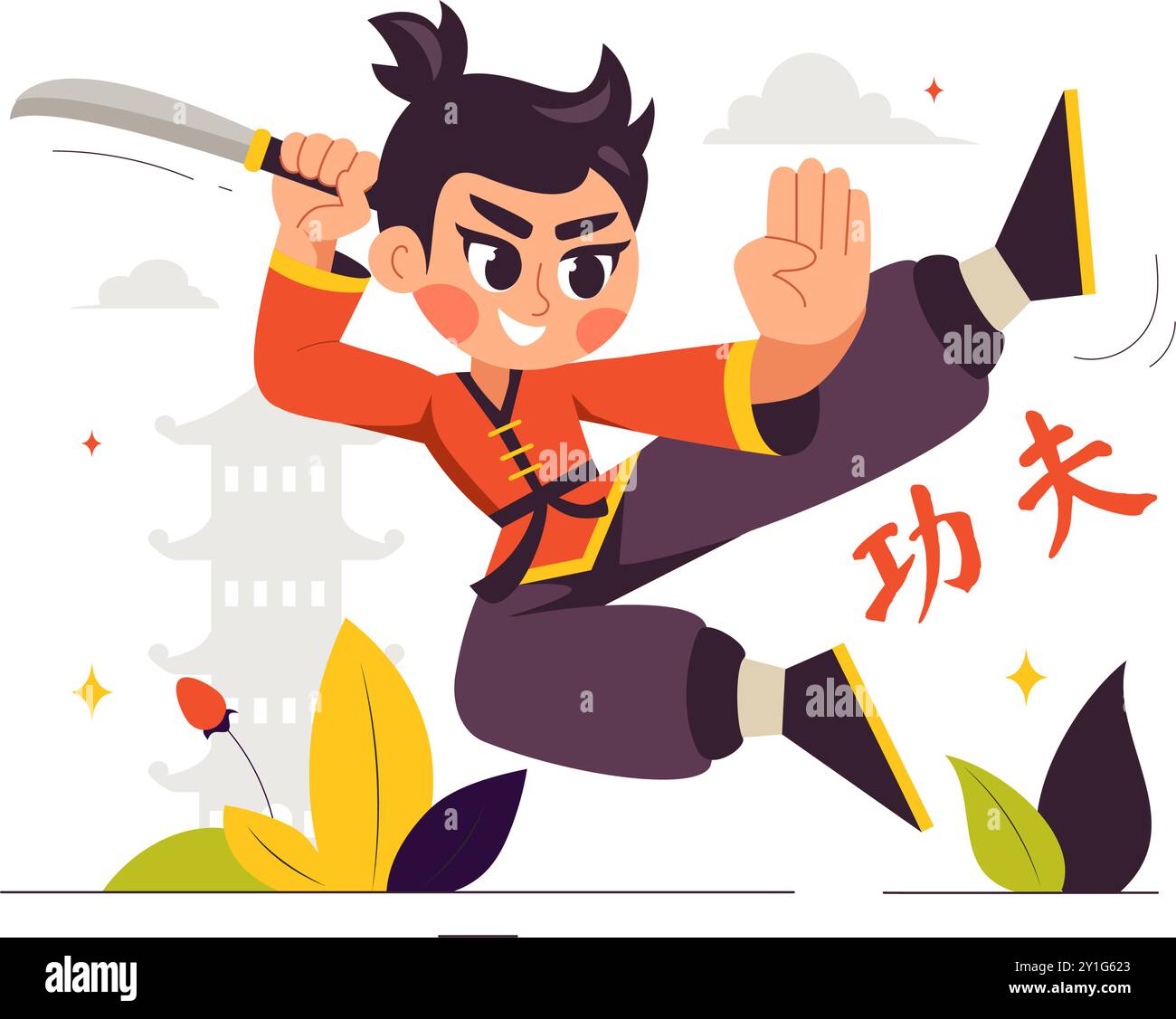 Chinese Translation: Kung Fu with People Demonstrating Chinese Martial ...