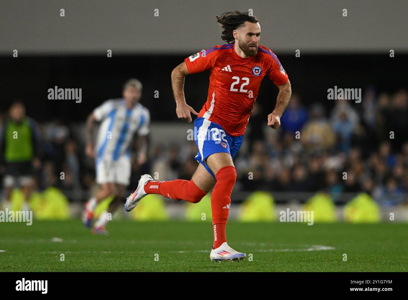 BUENOS AIRES, ARGENTINA - SEPTEMBER 05: Ben Brereton Diaz of Chile ...