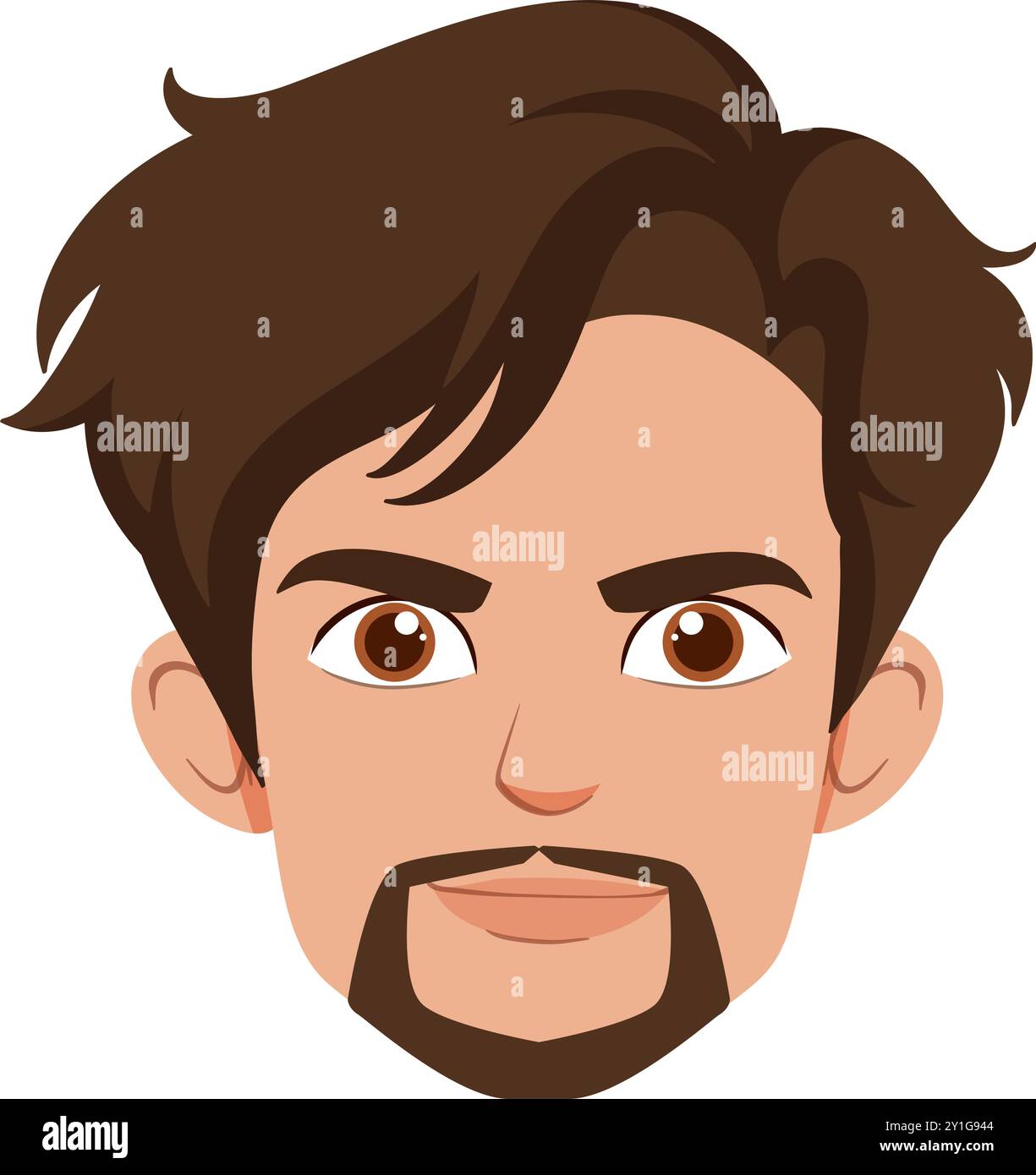 Vector illustration of a man's face Stock Vector Image & Art - Alamy