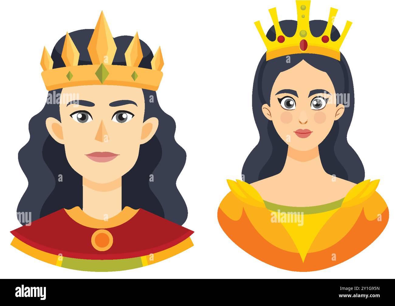 Royal attire symbolism Cut Out Stock Images & Pictures - Alamy