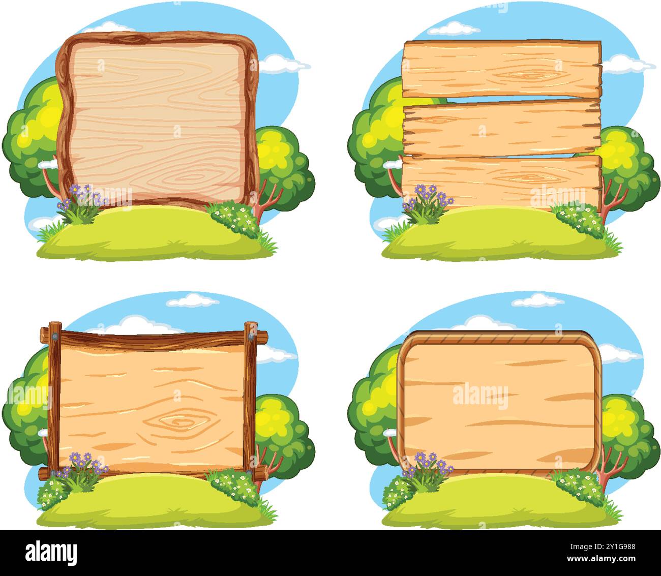 Scenic signage Stock Vector Images - Alamy