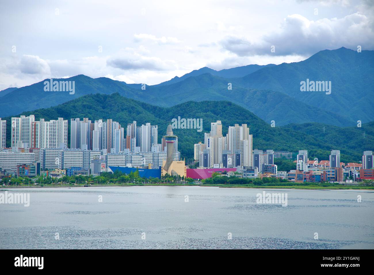 Sokcho, South Korea - July 28th, 2024: The high-rise buildings of ...