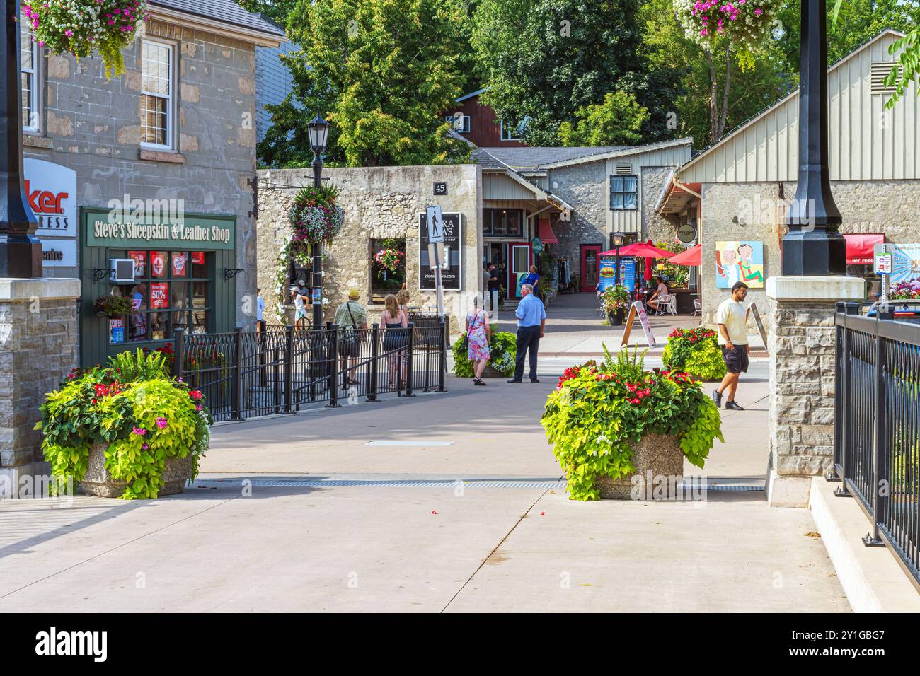 visitors nd locals enjoy exploring and shopping in Elora Ontario. Elor ...