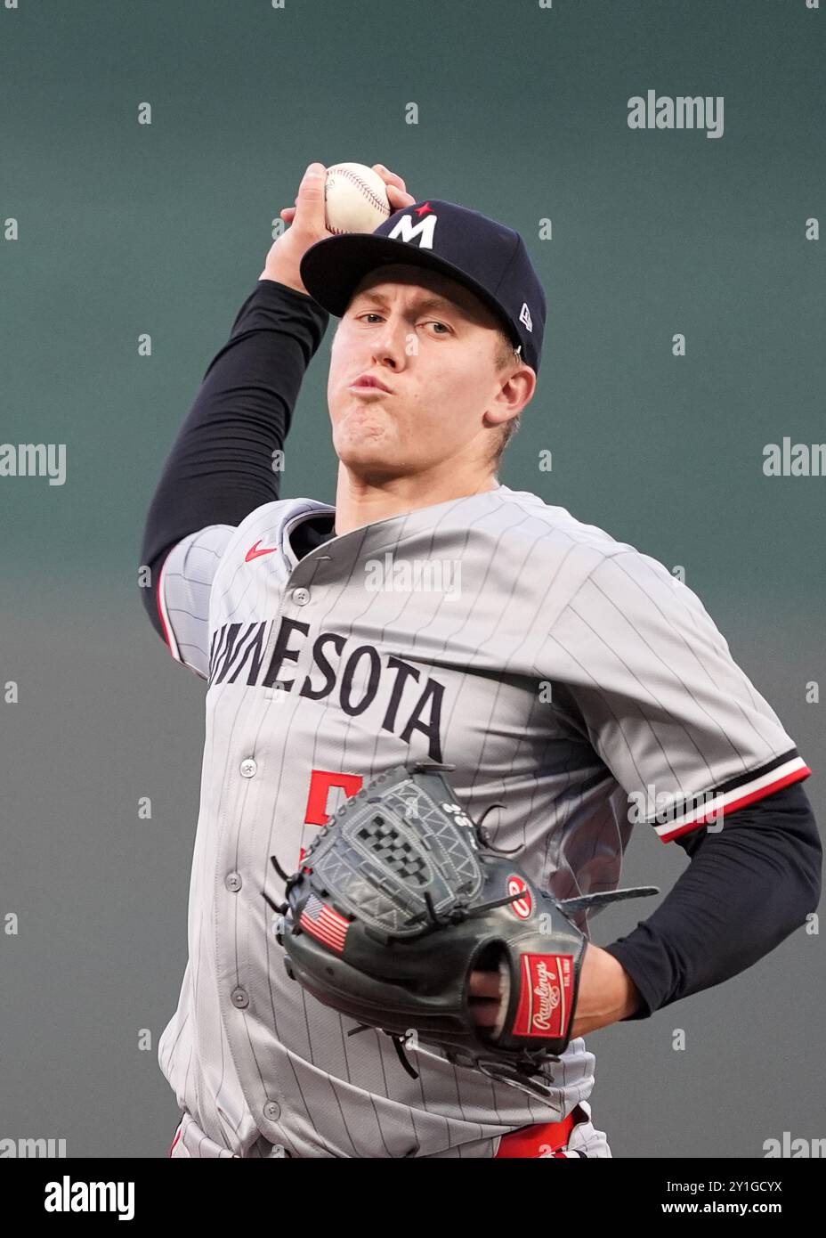SEP 6, 2024: Minnesota Twins pitcher Zebby Matthews (52) pitches at ...