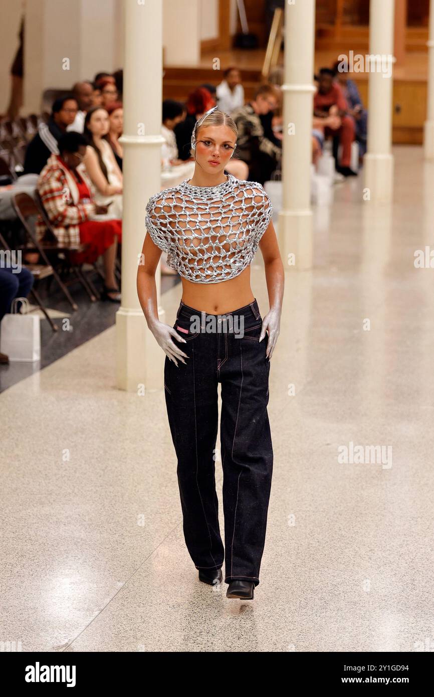New York, USA, September 06, 2024: Fashion designer Arianne Zager ...