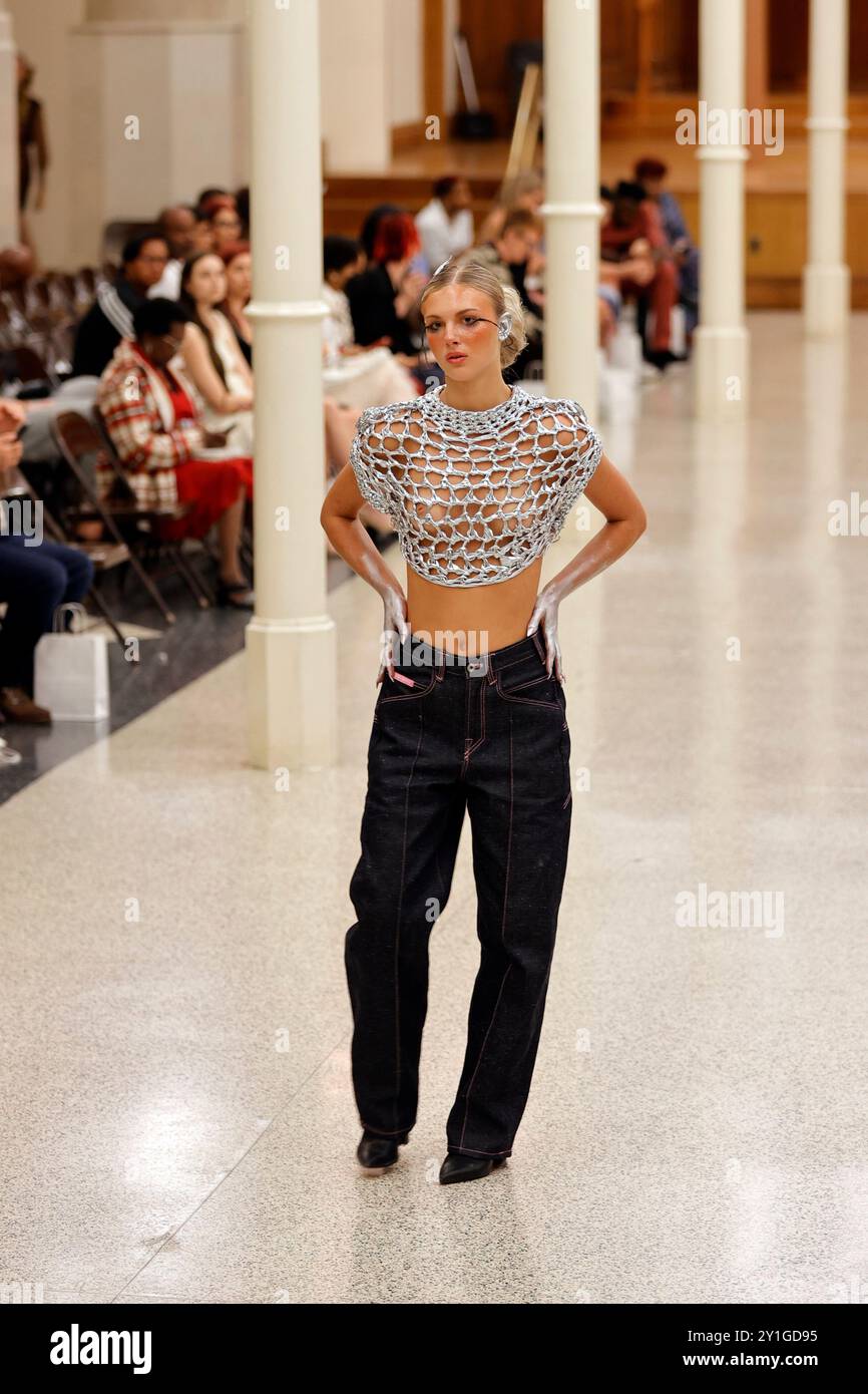New York, USA, September 06, 2024: Fashion designer Arianne Zager ...