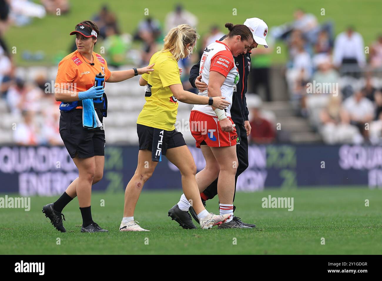 Sydney, Australia. 07th Sep, 2024. Steph Hancock of the Dragons is ...