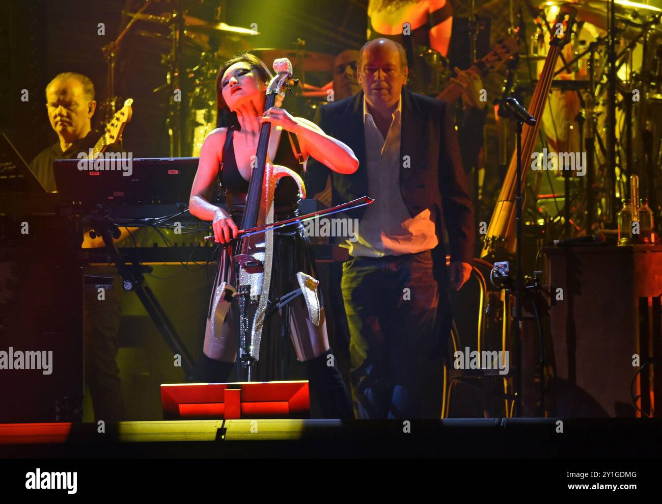 Ga. 06th Sep, 2024. Tina Guo, Hans Zimmer on stage for Hans Zimmer Live ...