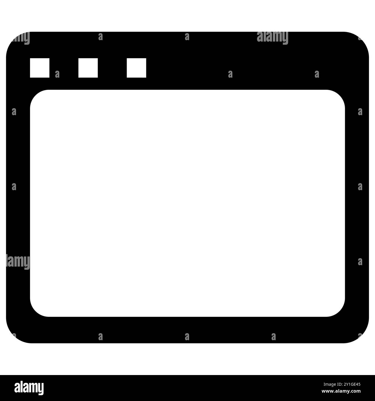 Browser Window Blank Web Page Web Browser Template Vector Illustration Browser Laptop Window