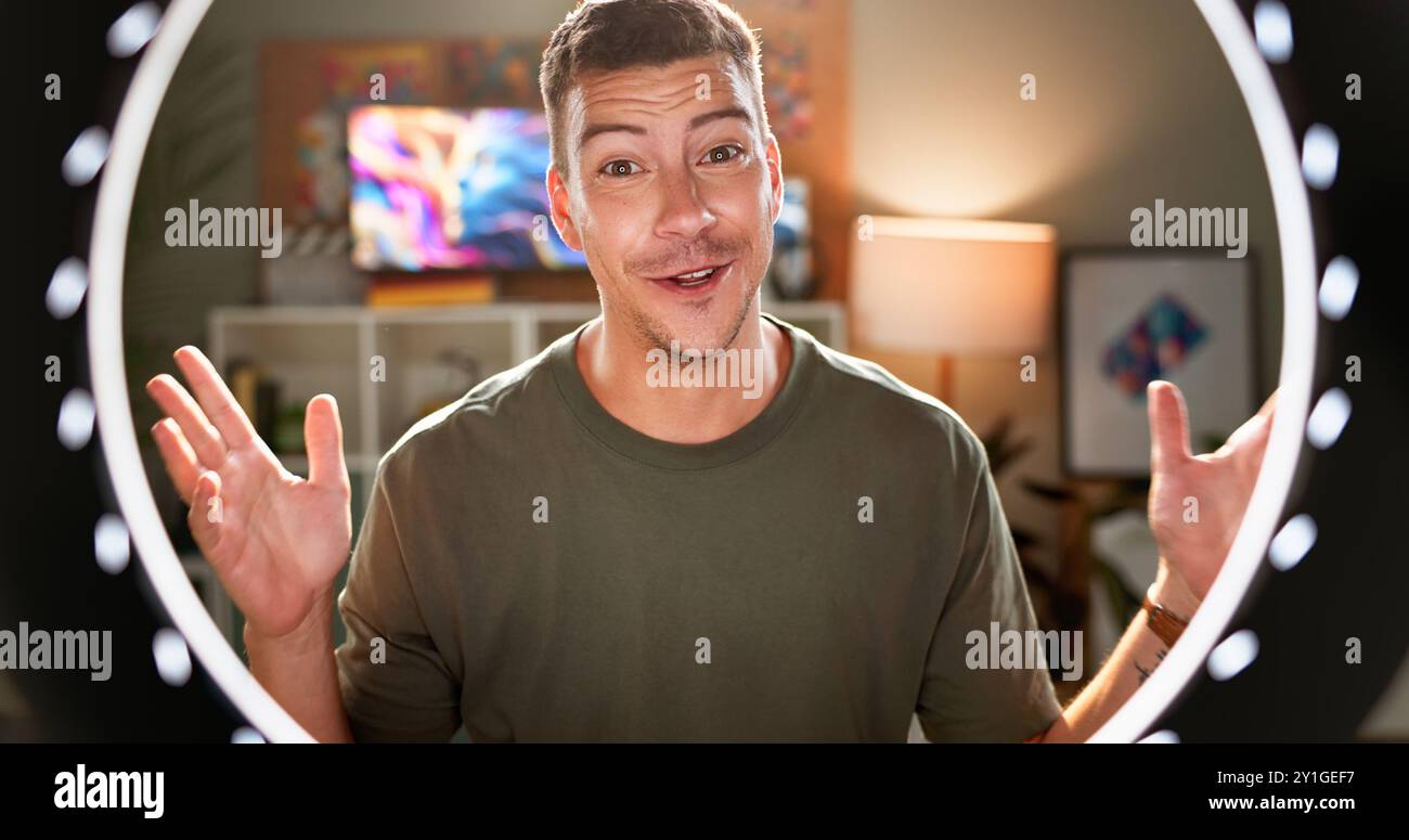 Man influencer smile ring hi-res stock photography and images - Alamy