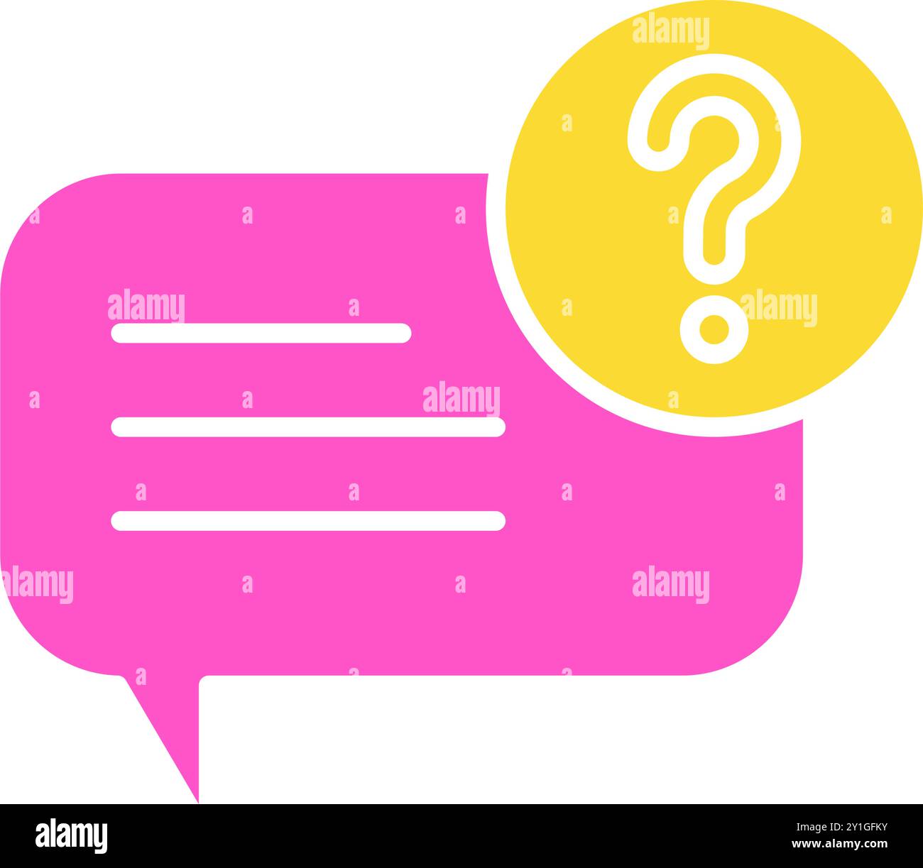 icon glyph colors bubble and text chat with question symbol. Editable ...