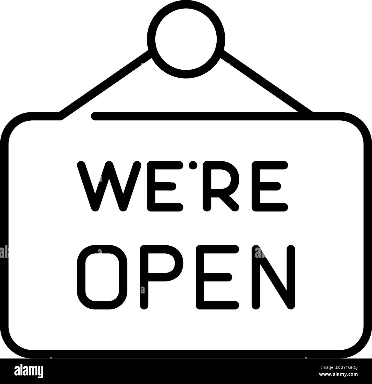 Cafe open sign Black and White Stock Photos & Images - Alamy