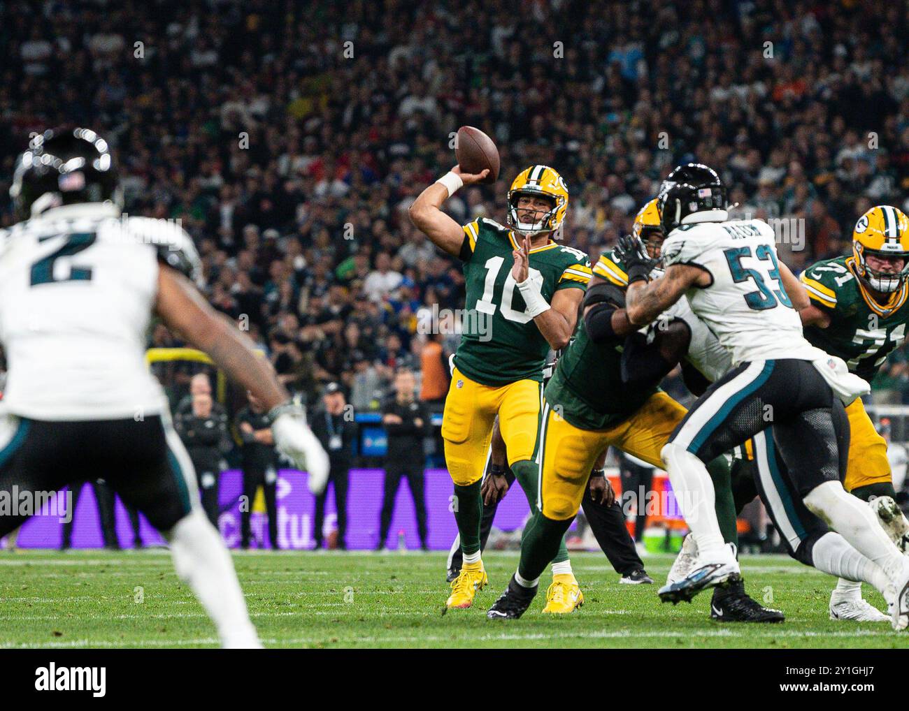 Sao Paulo, Brazil. 06th Sep, 2024. Jordan Love of Green Bay Packers ...