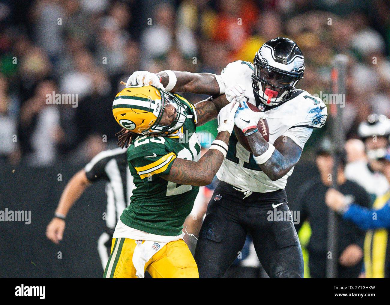 Sao Paulo, Brazil. 06th Sep, 2024. A.J. Brown of Philadelphia Eagles ...