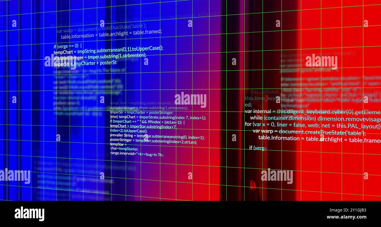 Image of digital data processing over computer servers Stock Photo - Alamy