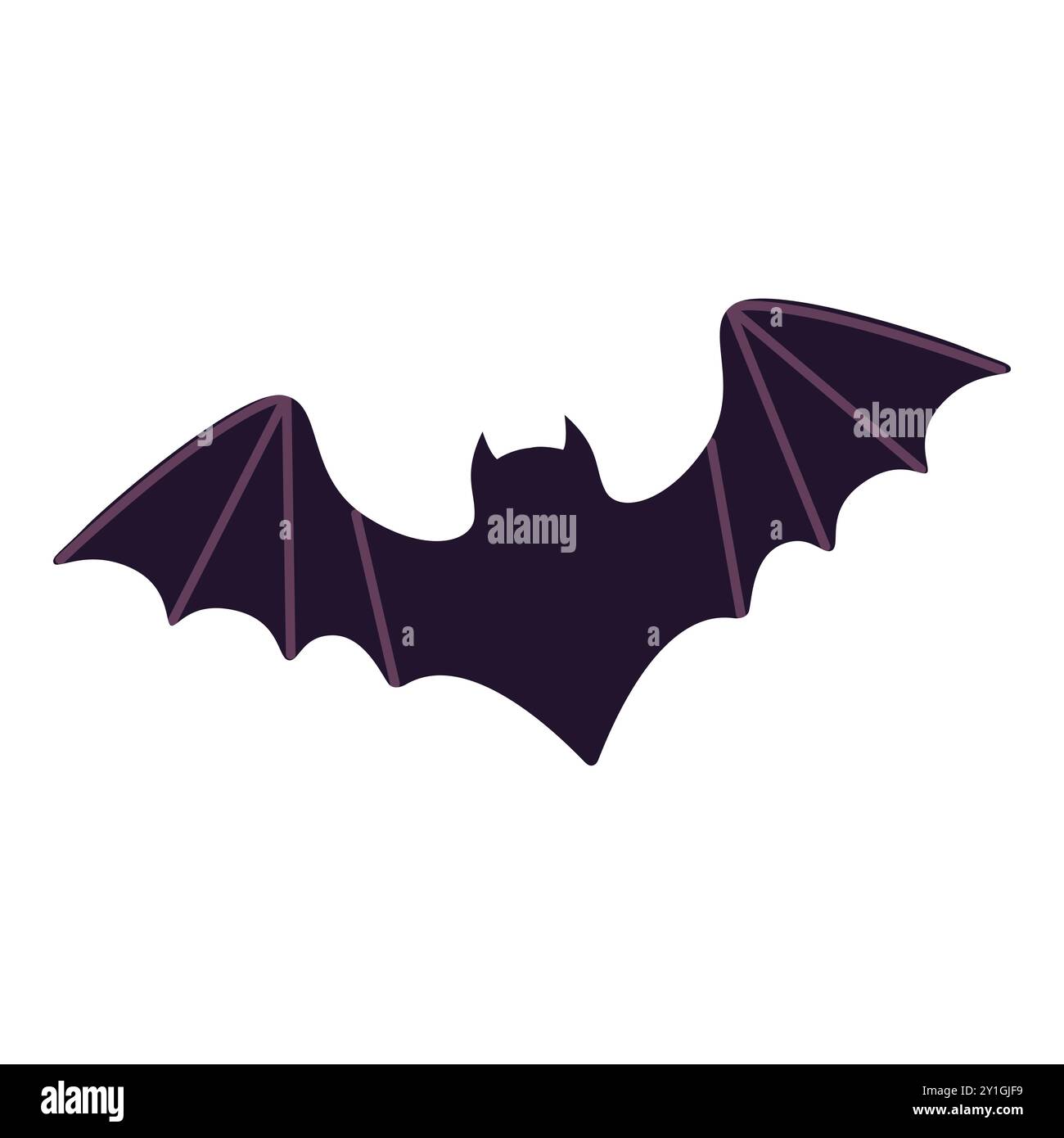 Hand drawn halloween bat illustration Stock Vector Image & Art - Alamy