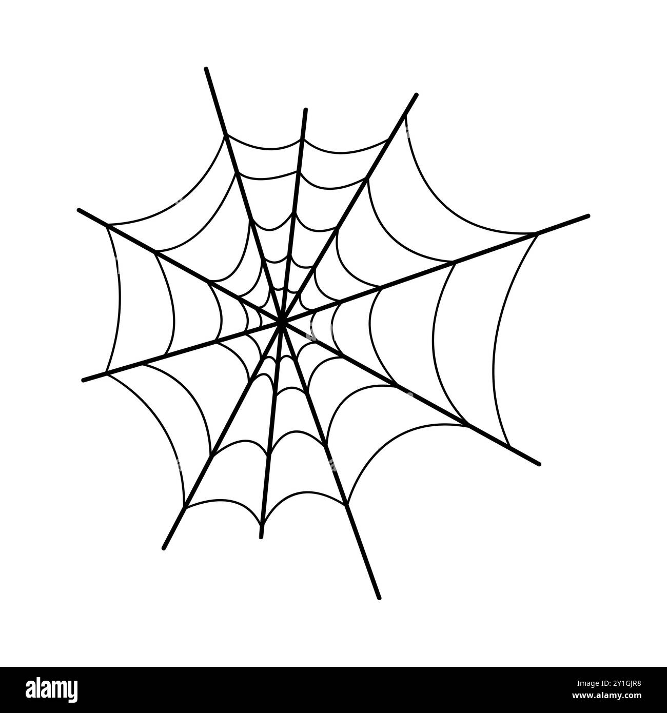 Spider web vector illustration Stock Vector Image & Art - Alamy