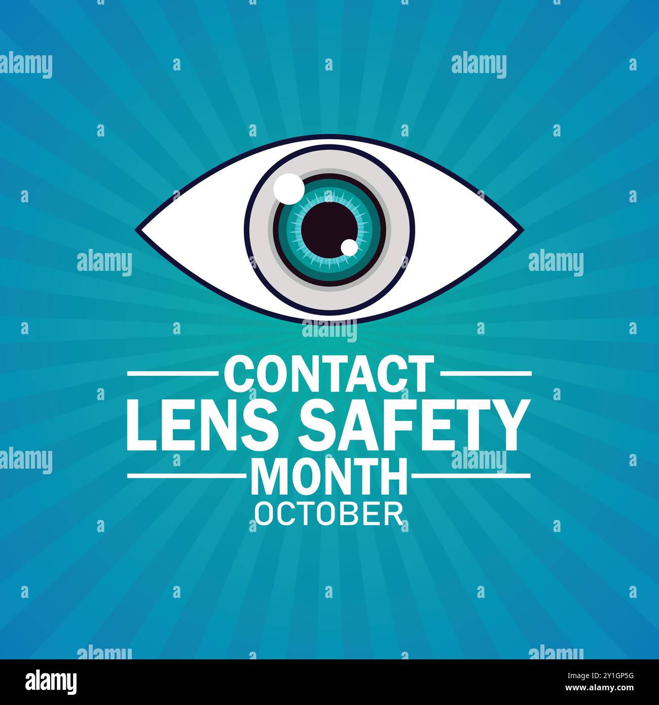 Contact Lens safety Month. October. Holiday concept. Template for ...