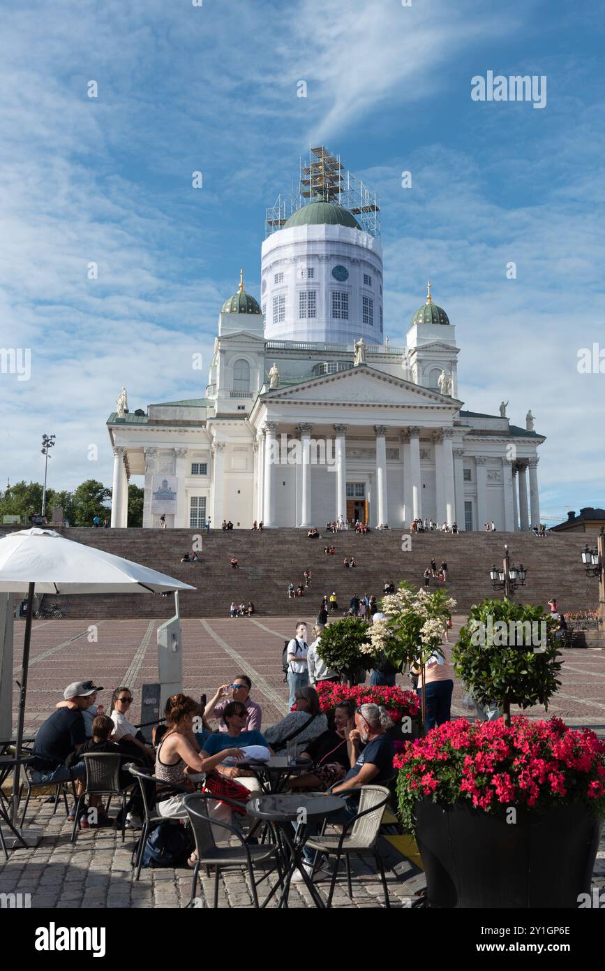 Cathedral of Helsinki the main attraction in the centre of Helsinki of ...