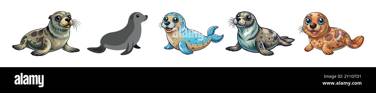Cartoon seals hi-res stock photography and images - Alamy