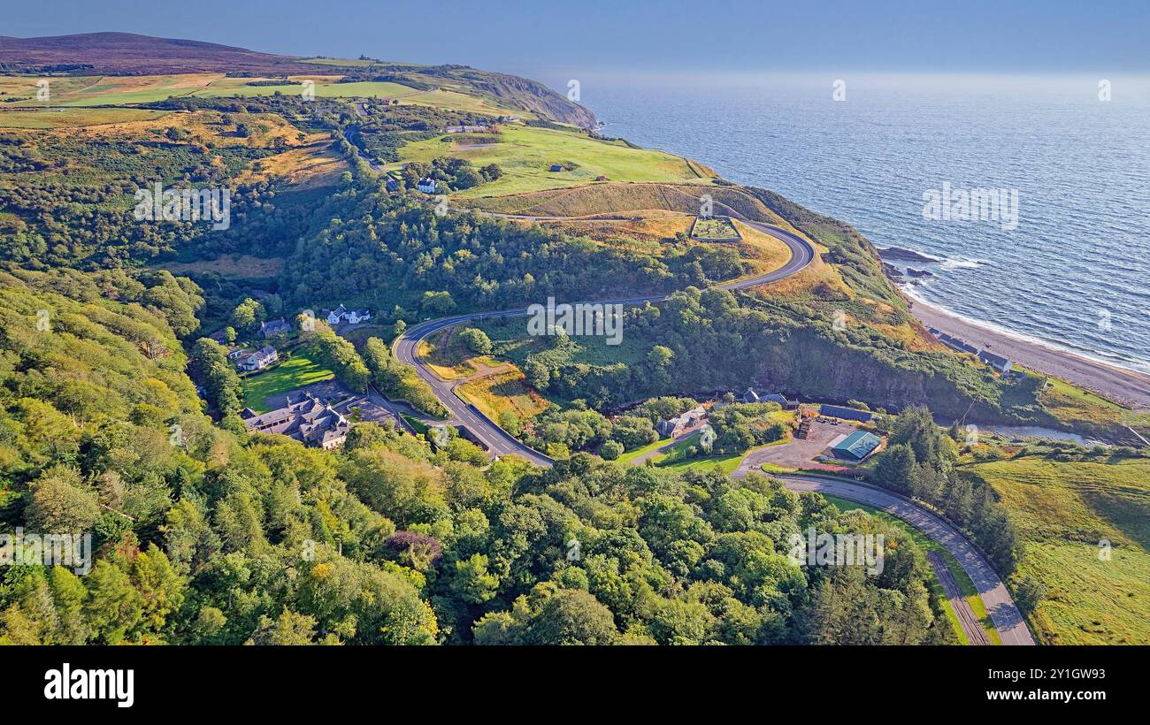 Berriedale Braes Caithness Scotland on an early summer morning and the ...