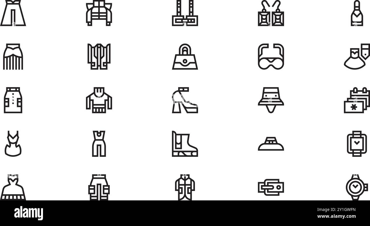 Fashion week icons High-Quality Vector Icons Collection with Editable ...