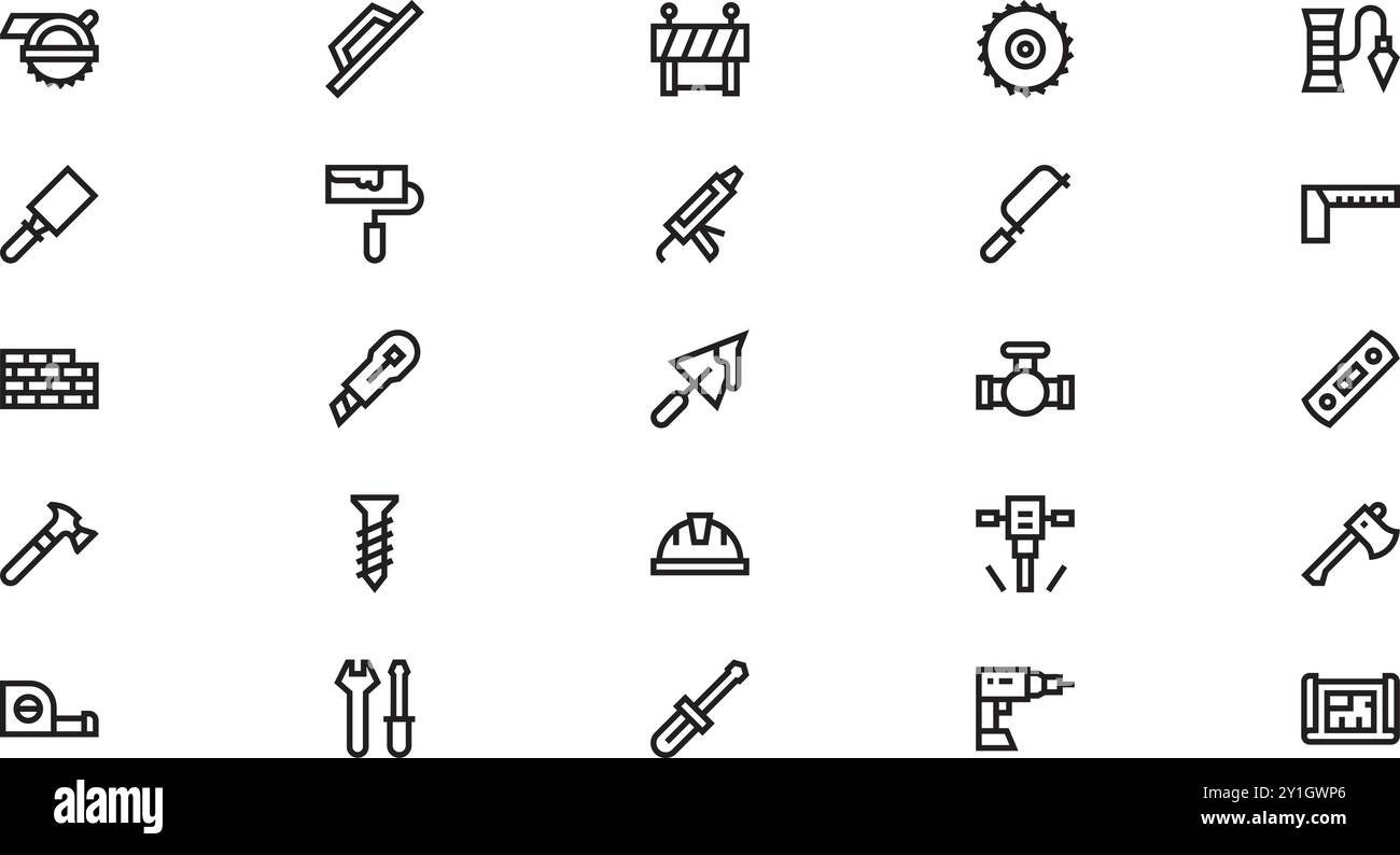 Construction tools icons High-Quality Vector Icons Collection with ...