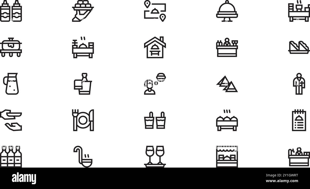Catering icons High-Quality Vector Icons Collection with Editable ...
