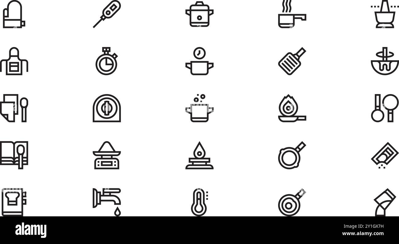 Recipes icons High-Quality Vector Icons Collection with Editable Stroke ...