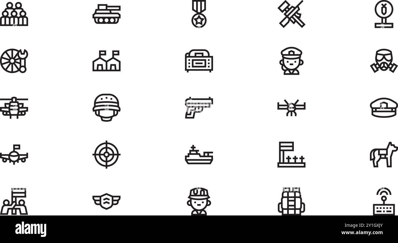 Armed forces icons High-Quality Vector Icons Collection with Editable ...
