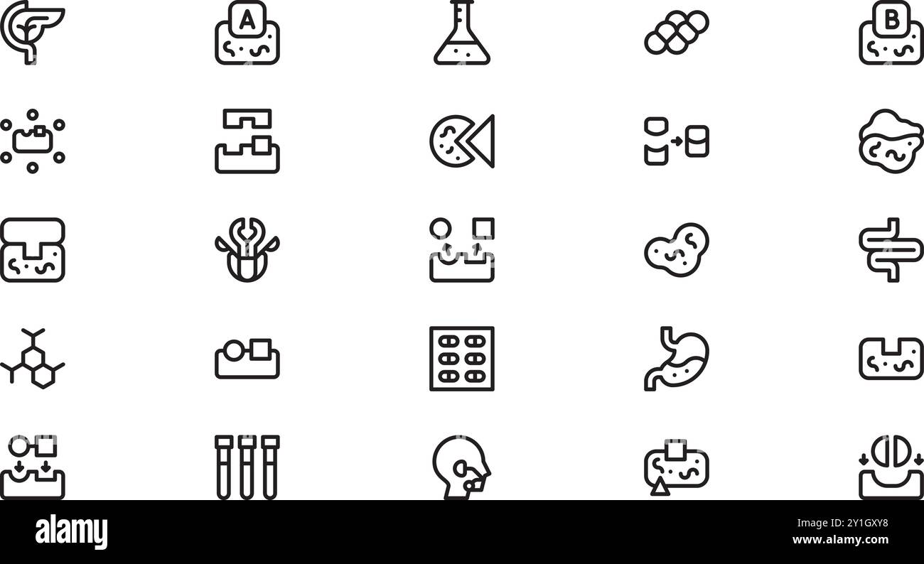 Enzymes icons High-Quality Vector Icons Collection with Editable Stroke ...