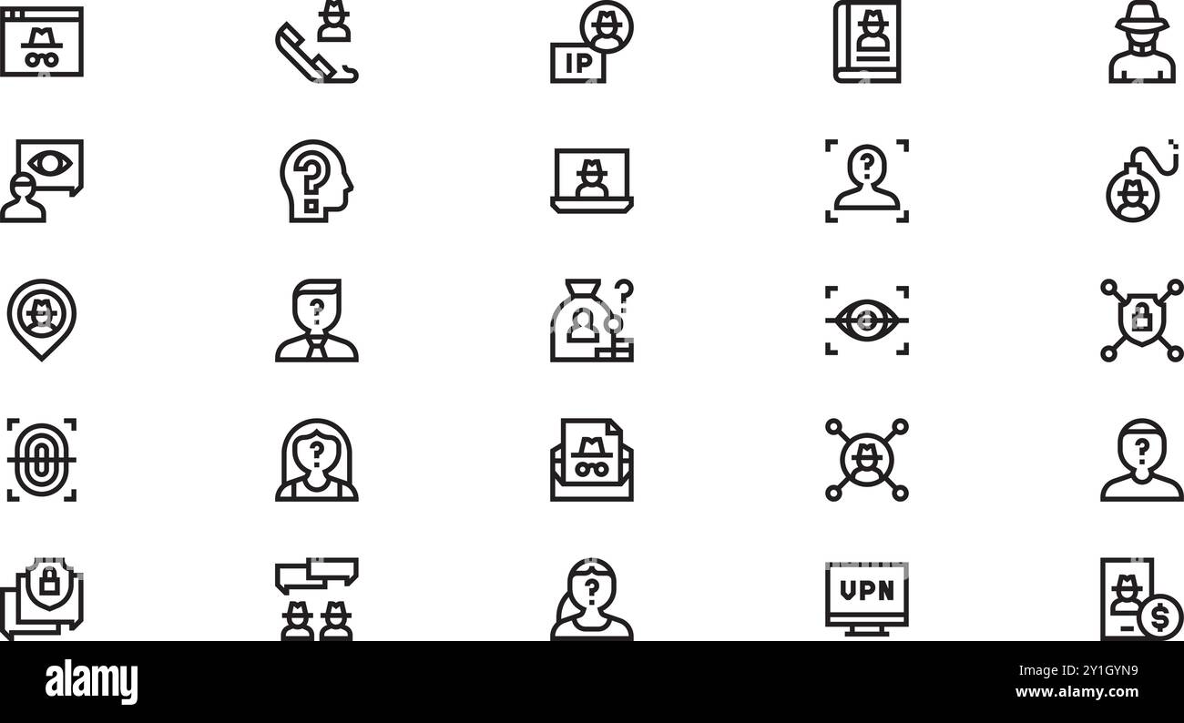 Anonymous characters icons High-Quality Vector Icons Collection with ...