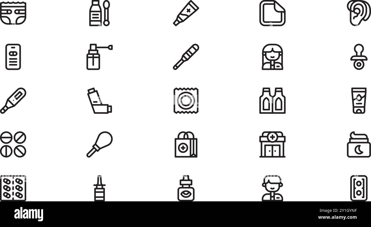 Pharmacy icons High-Quality Vector Icons Collection with Editable ...