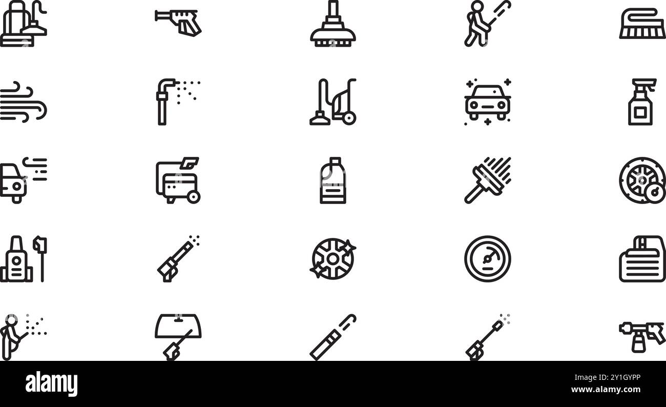 Power washing icons High-Quality Vector Icons Collection with Editable ...