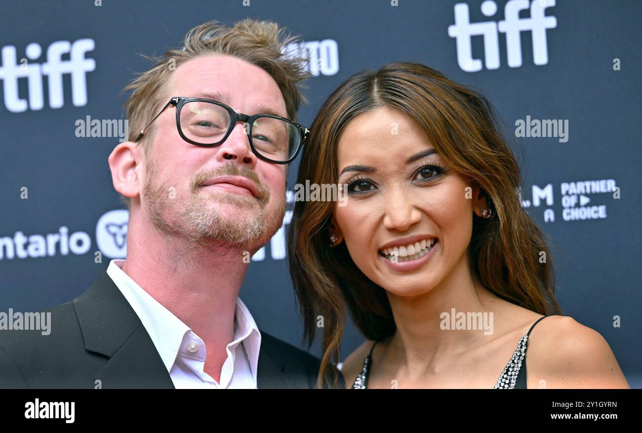Macaulay Culkin and Brenda Song attend the premiere of 'The Last ...
