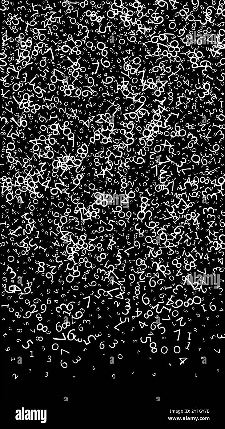 Scattered letters of latin alphabet. Colorful childish floating ...