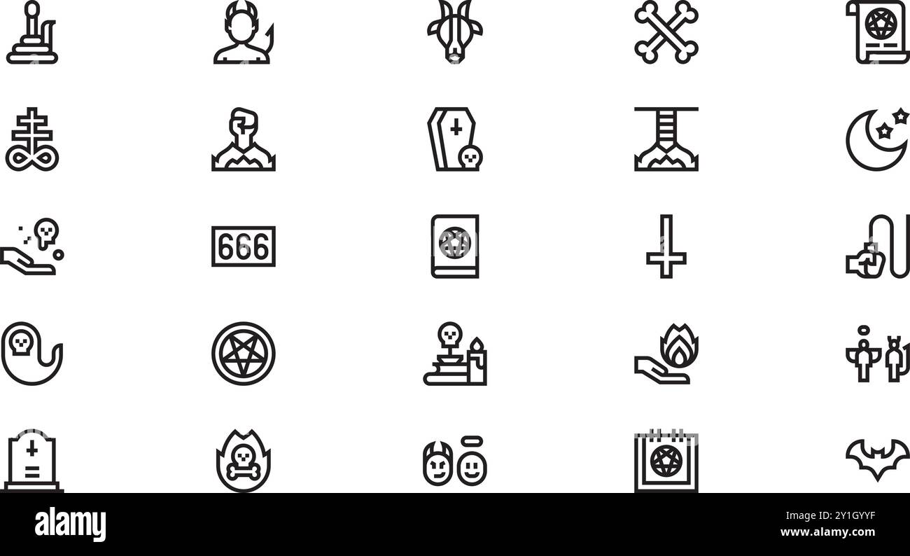 Hell icons High-Quality Vector Icons Collection with Editable Stroke ...