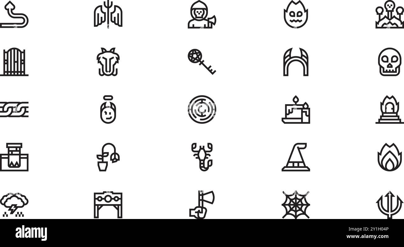 Hell icons High-Quality Vector Icons Collection with Editable Stroke ...